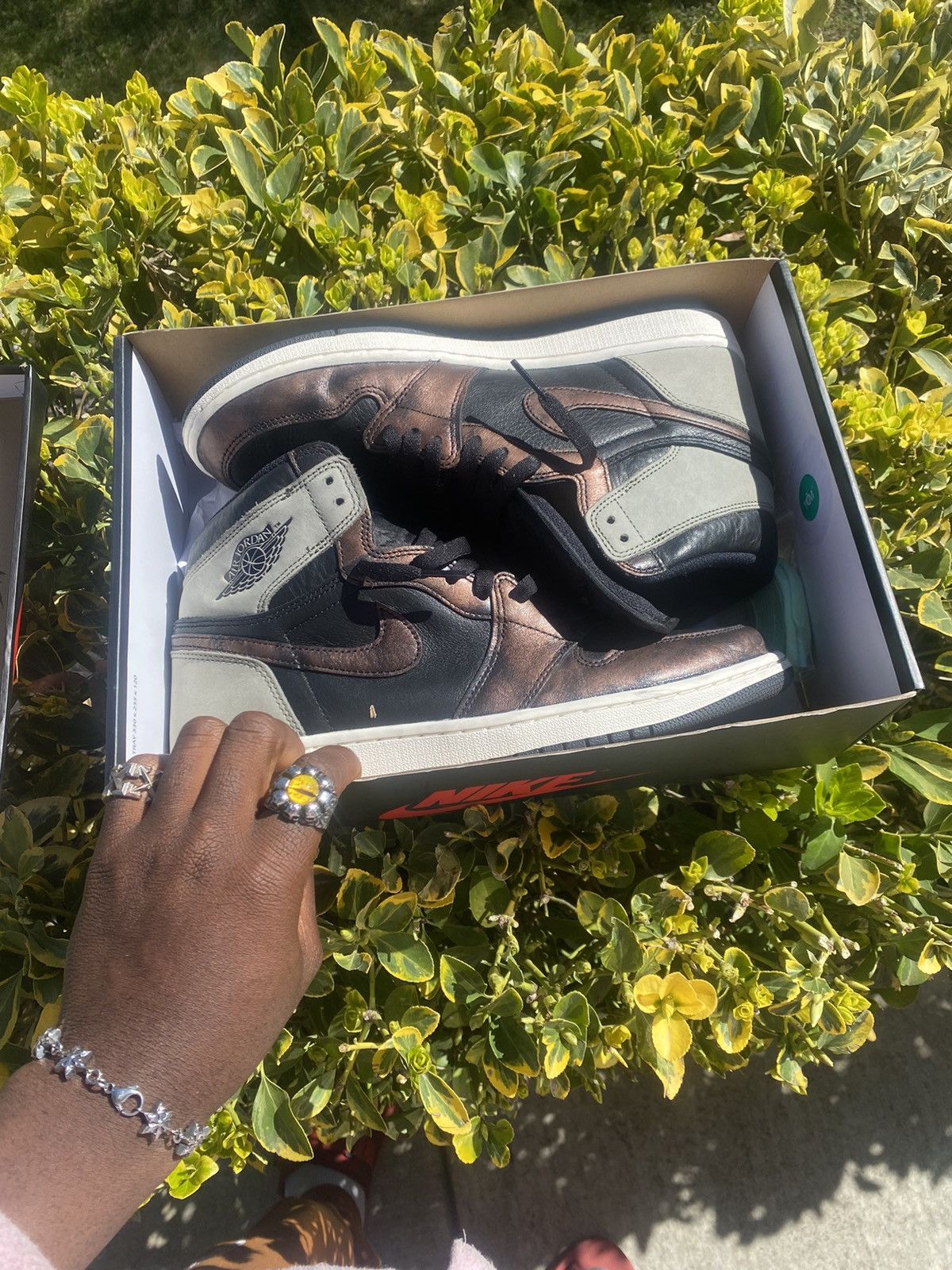 Jordan Brand Jordan 1 retro high light army rust shadow patina | Grailed