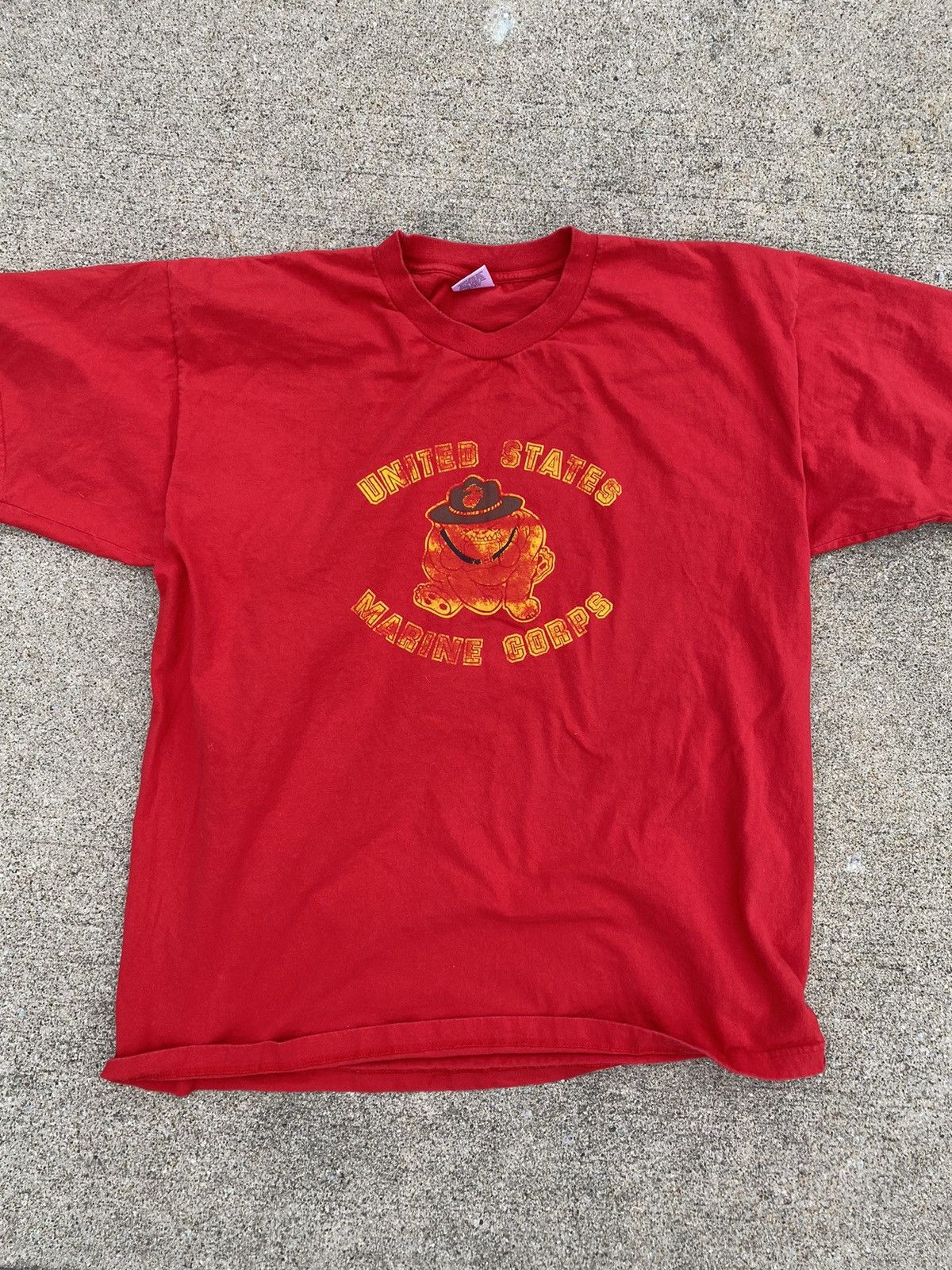 Usmc × Vintage Vintage 80s Marines Bulldog T Shirt | Grailed