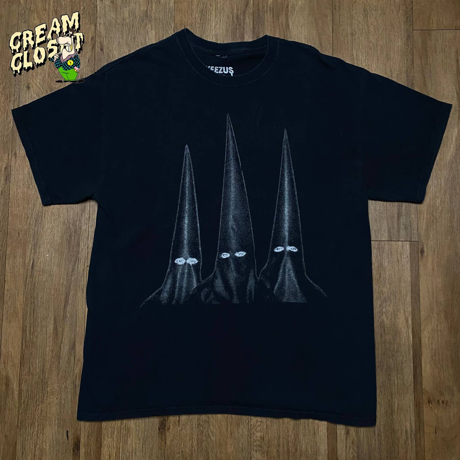 Kanye West Kanye West Black Skinhead Banned Yeezus Tour Merch Tee | Grailed