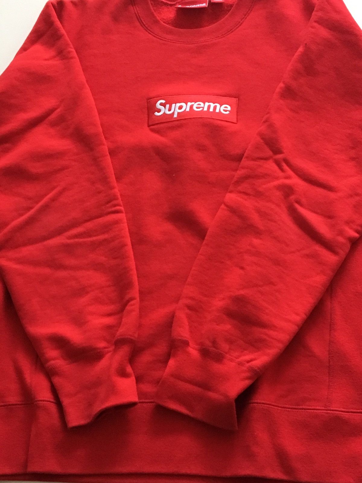 Supreme Red On Red Box Logo Supreme Crew | Grailed