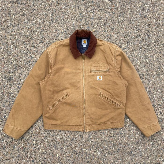 Carhartt Carhartt RNJ001 Detroit Jacket Blanket-Lined Naturally Worn ...