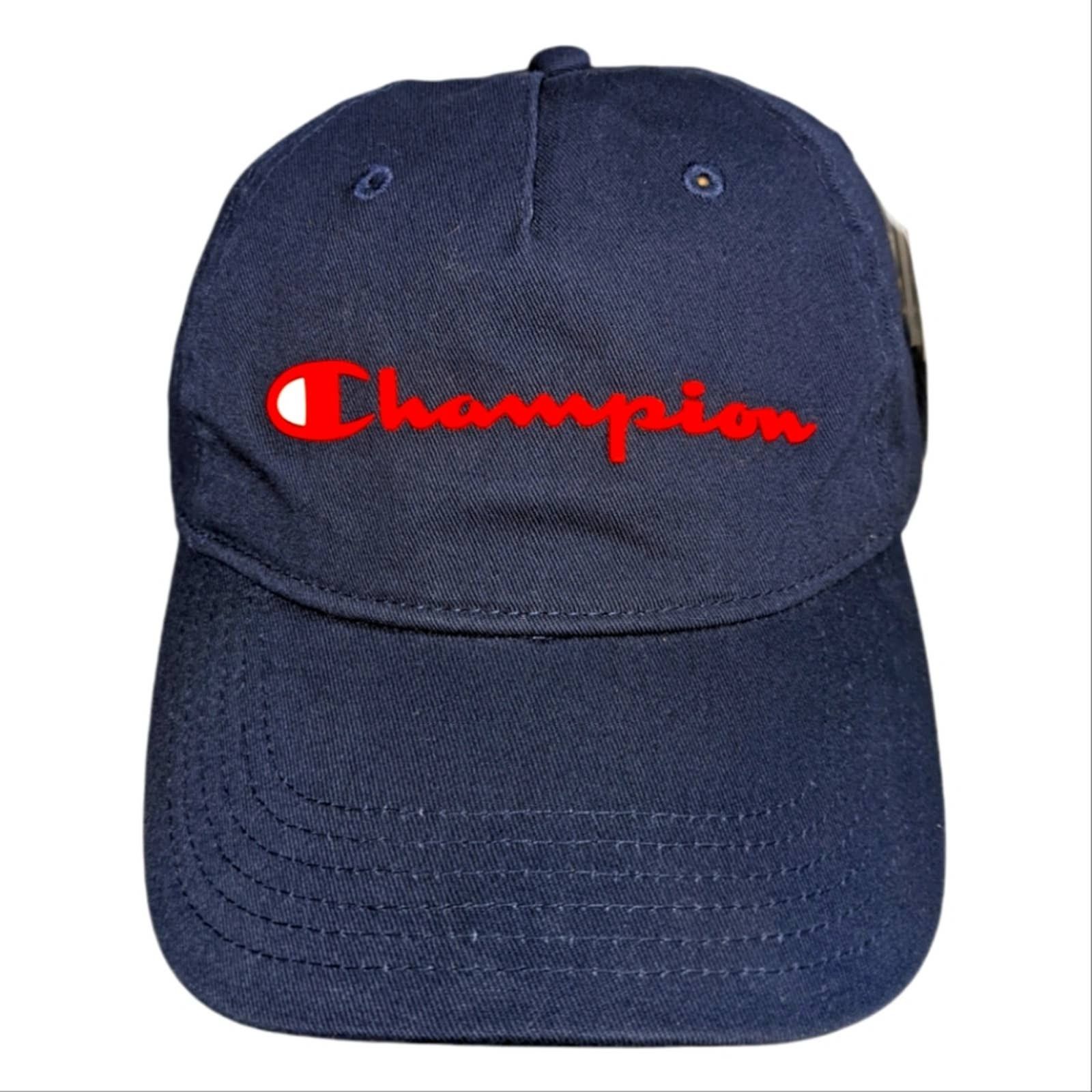 Champion Champion Dad Adjustable Hat/Cap navy/red | Grailed