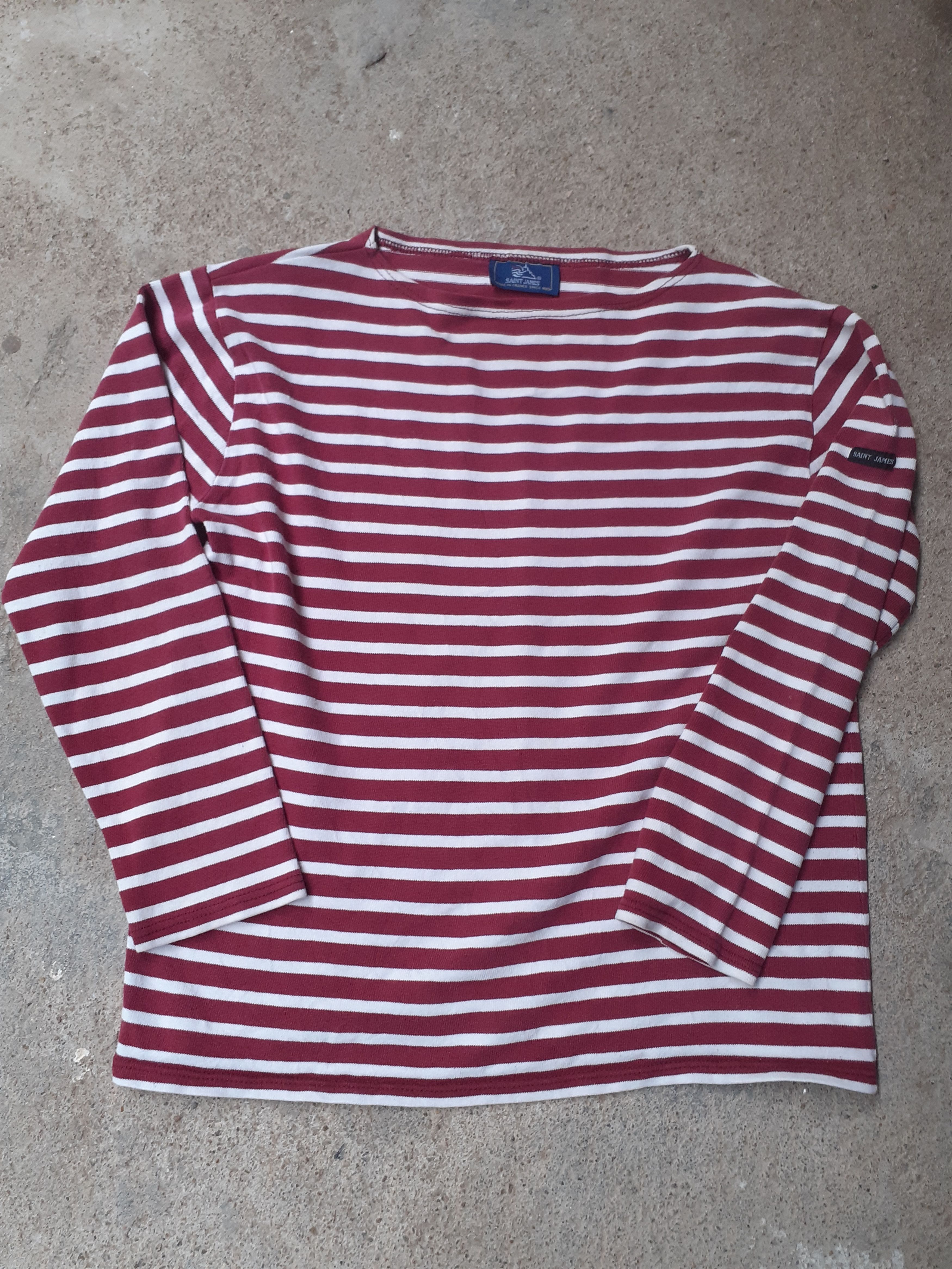Vintage Vintage Saint James Made in France Navy red stripes fashion ...
