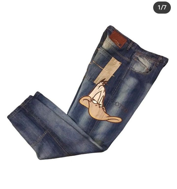 Disney lot29 x looney tunes baggy jeans 32W36L | Grailed