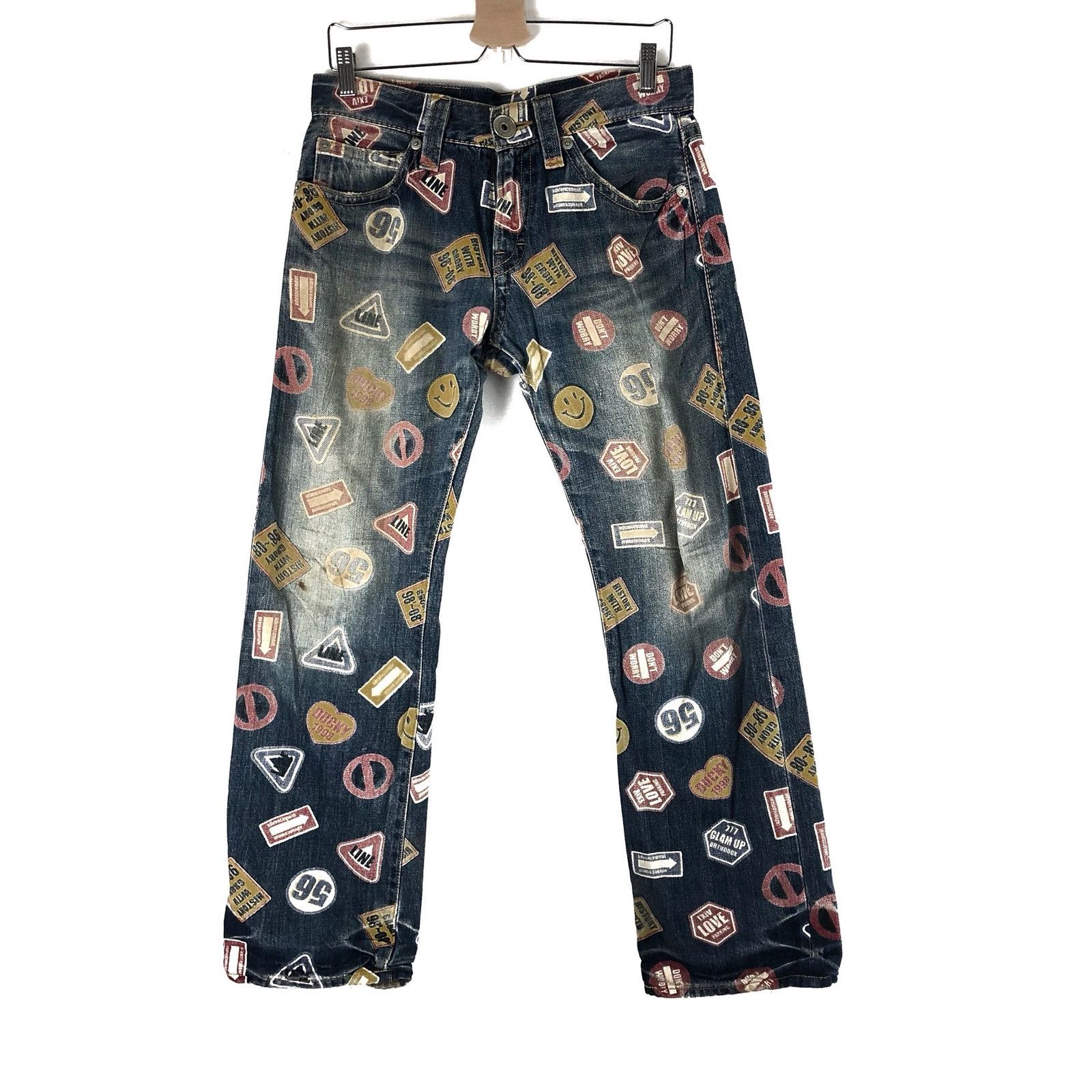 Japanese Brand (A51) Co & Lu Jeans Signboard Patches All Over Hysterics ...