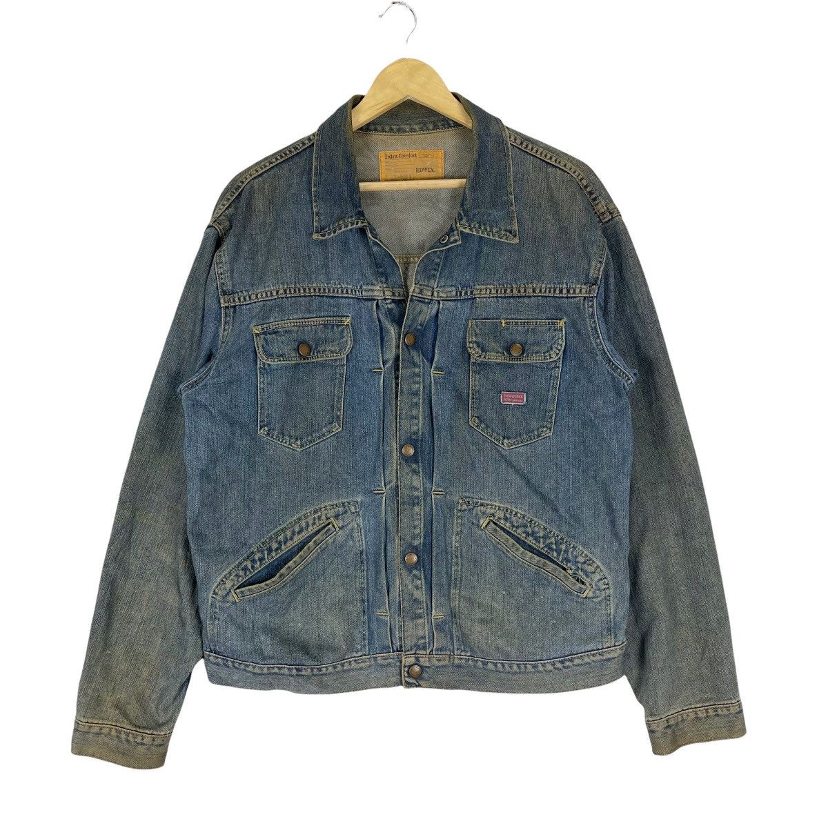 Edwin × Vintage ☀️EDWIN DENIM JEANS BUTTON JACKET | Grailed
