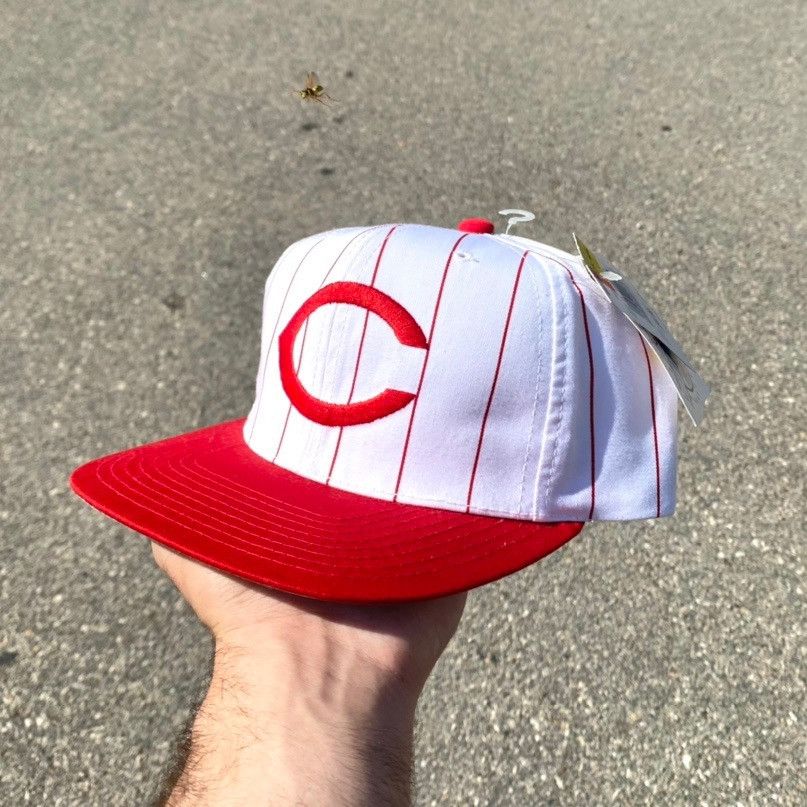 Vintage Vintage SnapBack Cincinnati Reds pinstripe hat | Grailed