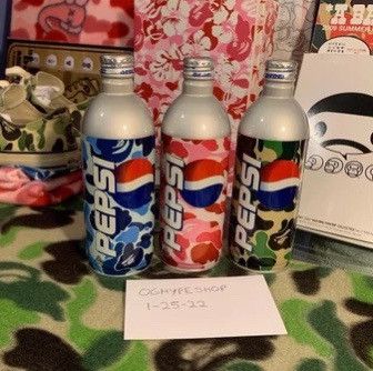 Bape 2001 Bape Pepsi Can Set | Grailed