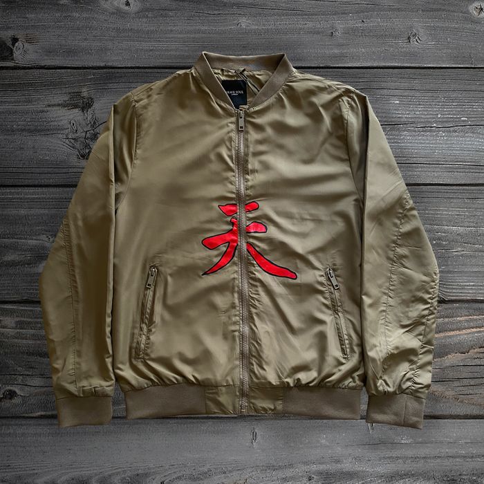 Custom 1/1 Akuma Custom Bomber Jacket Khaki | Grailed