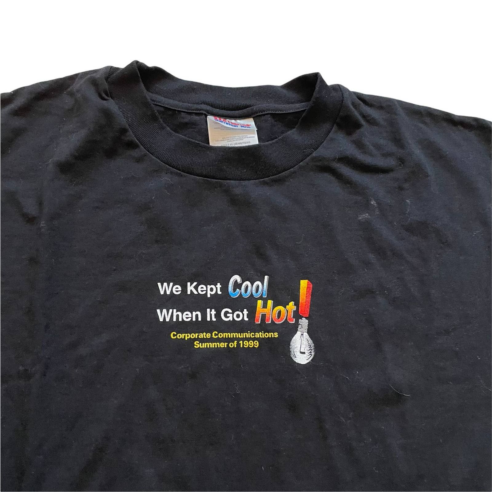 Vintage 1999 corporate temperature tee | Grailed