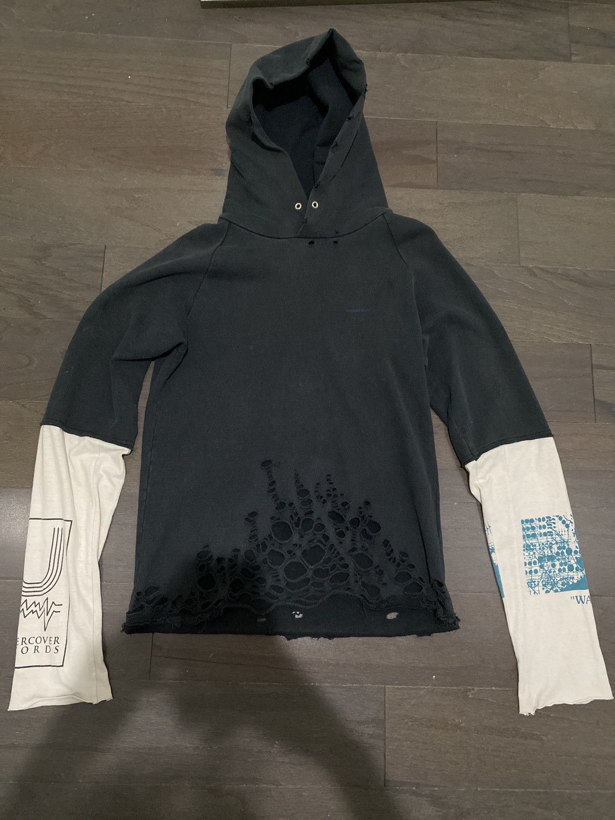 Undercover SS06 Wahnfrieden Klaus Distressed Hoodie | Grailed