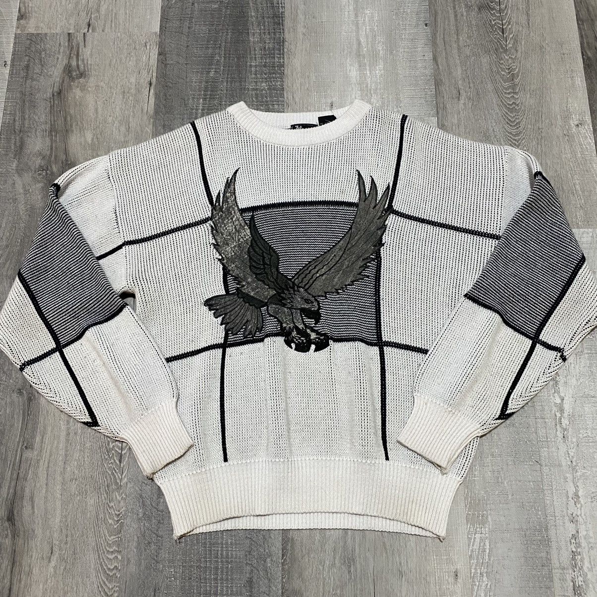 Vintage Vintage Alan Stuart 80s Soaring Eagle Acrylic Sweater | Grailed