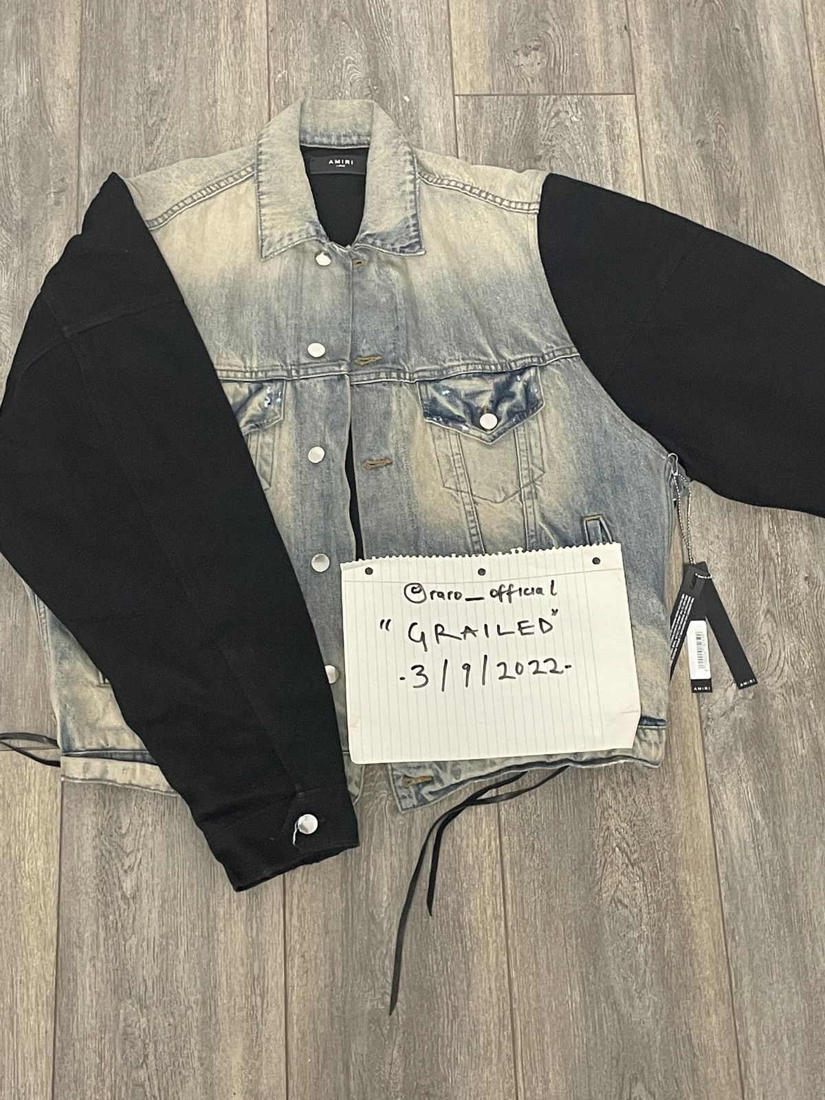 Amiri Amiri Two Tone Denim Trucker Jacket | Grailed