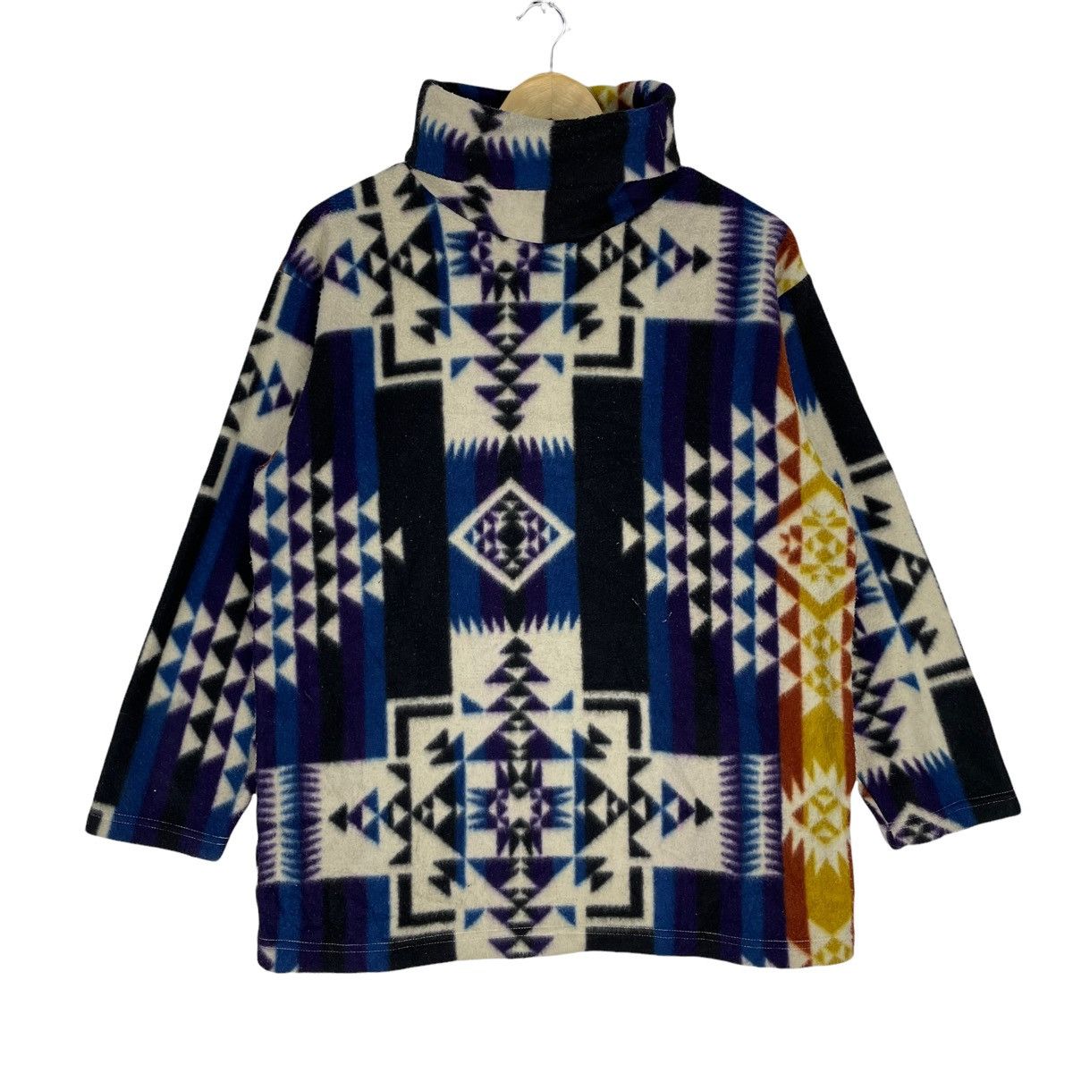 Japanese Brand × Native × Navajo ️KAREN NATIVE ART TURTLENECK CREWNECK ...