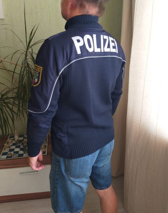 Vintage Original Polizei Zipper Cardigan Uniform German Police | Grailed