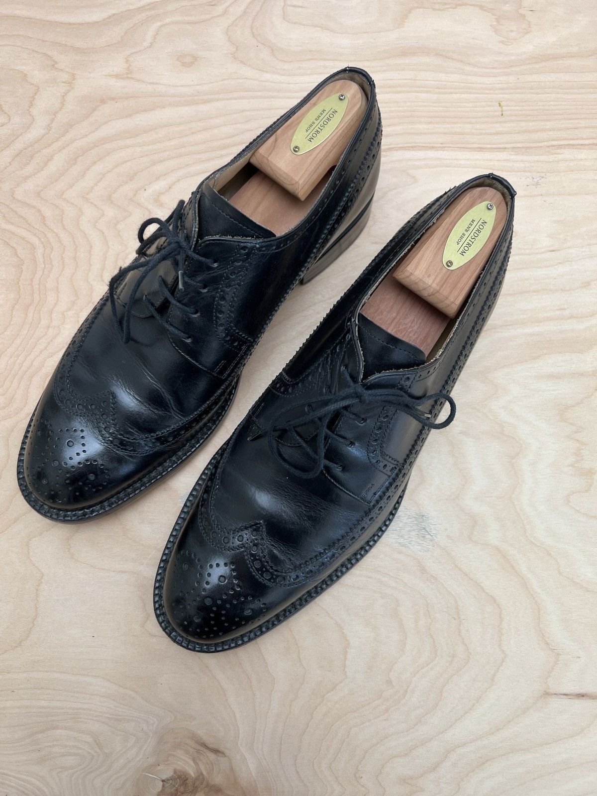 Jack Erwin Hubert Black Full Grain wingtip | Grailed