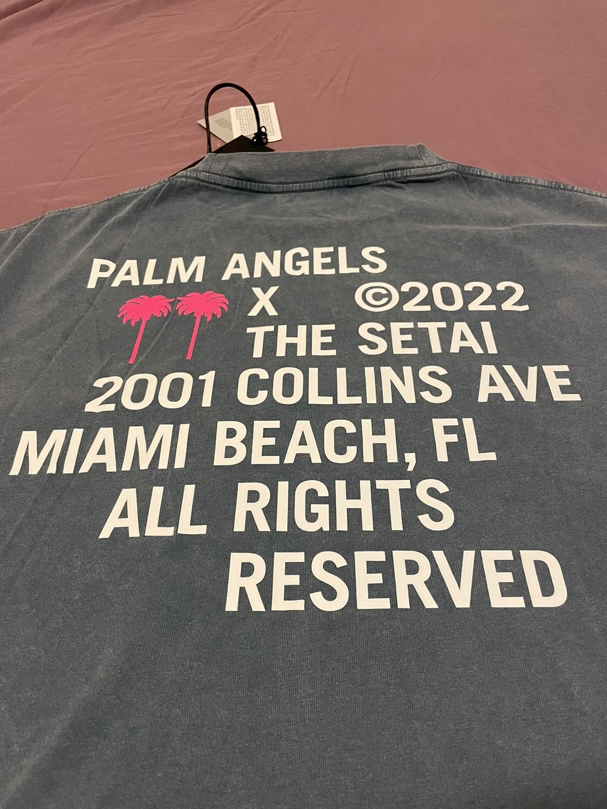 Palm Angels MIAMI ONLY EXCLUSIVE Palm Angels x The Setai Tee Shirt ...