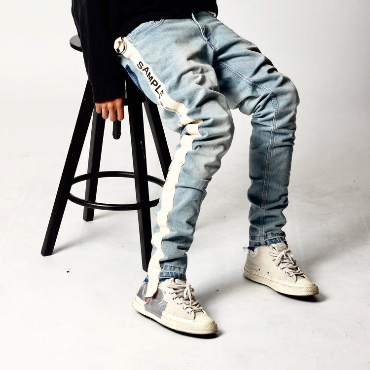 Val Kristopher Sample Strip Denim (blue) | Grailed