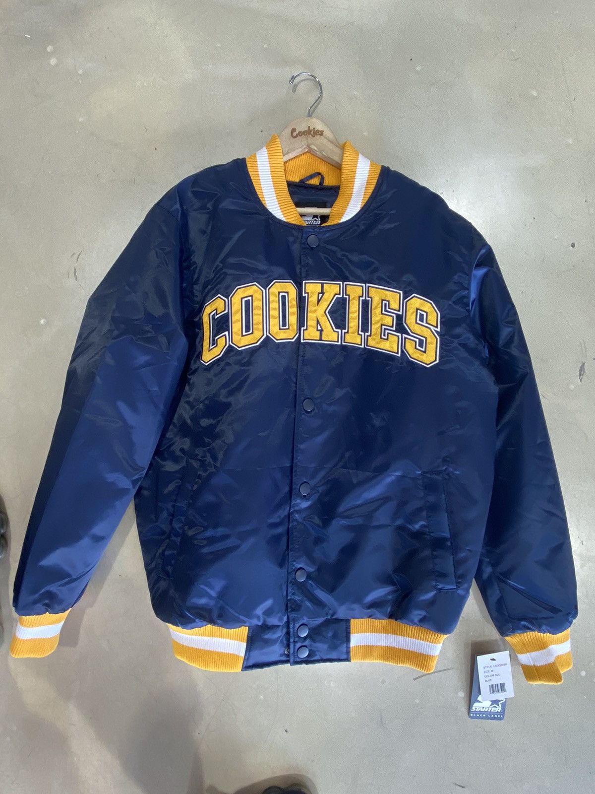 Cookies Cookies Starter Satin Jacket ‘Michigan’ | Grailed