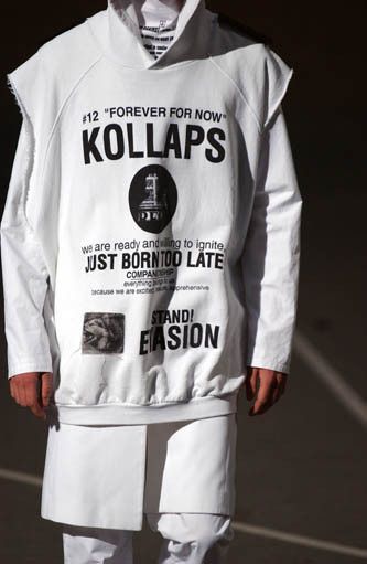 Raf Simons SS02 'KOLLAPS' Hoodie | Grailed