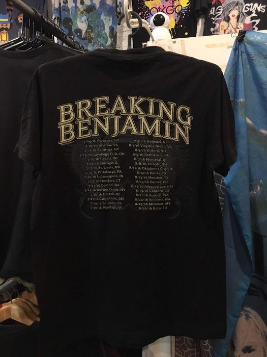 Tour Tee Breaking Benjamin T-Shirt Sz. M | Grailed