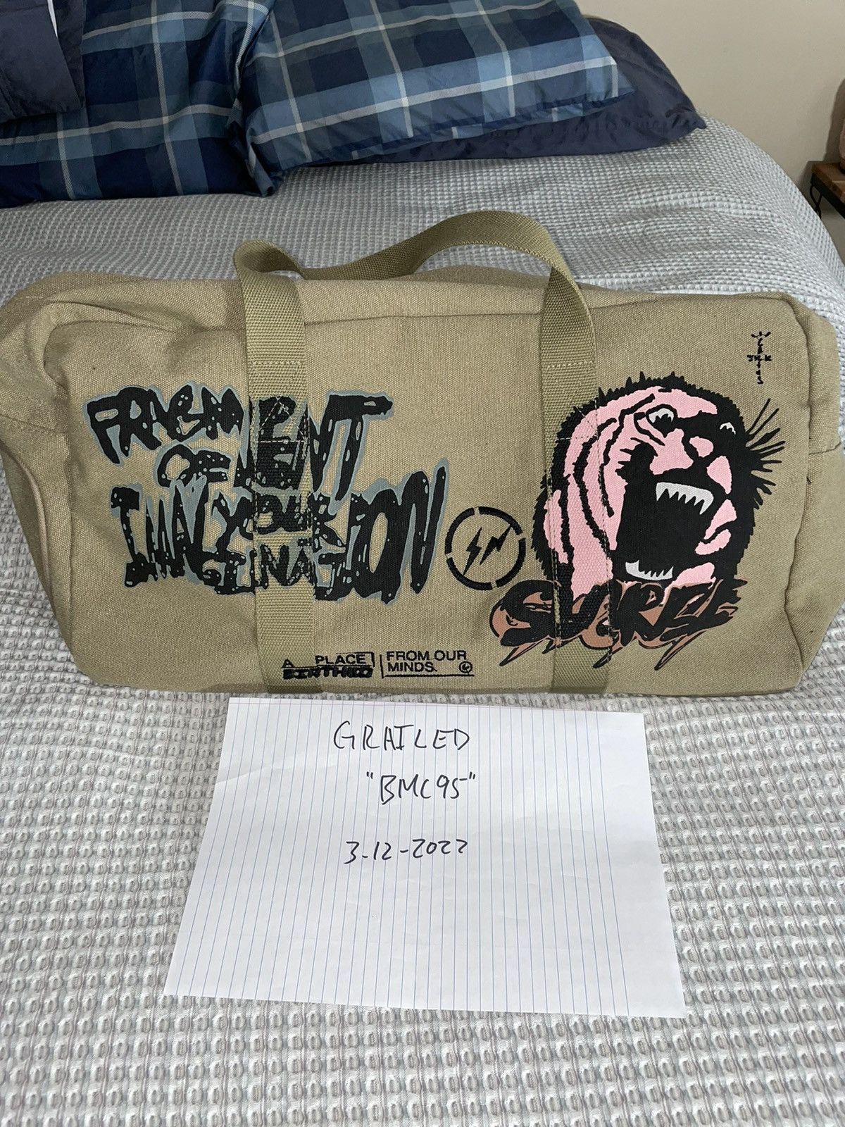 Travis Scott Cactus Jack x Fragment Duffle Bag Travis Scott | Grailed