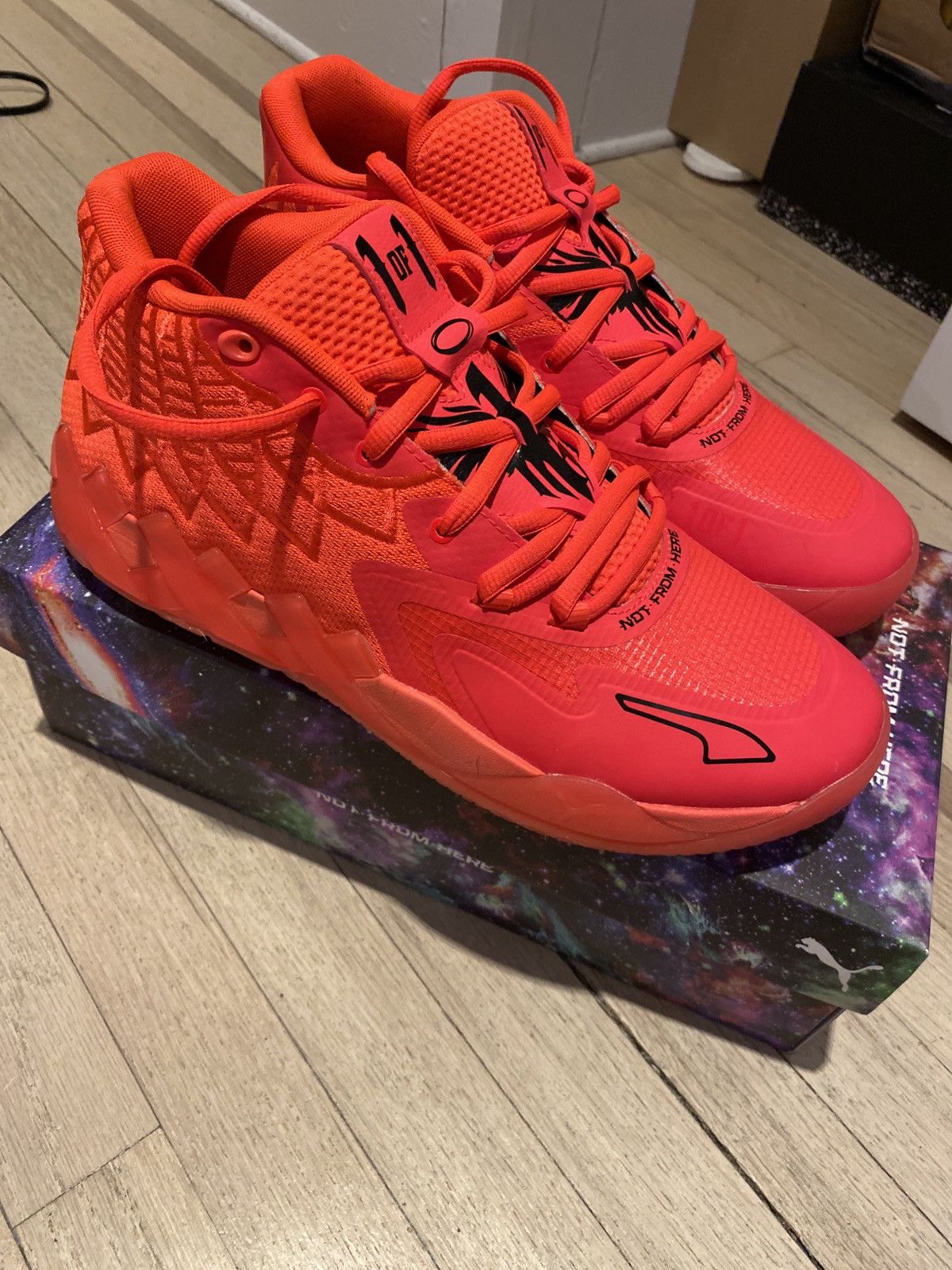 Puma Puma MB1 Red Blast size 13 Melo Ball | Grailed
