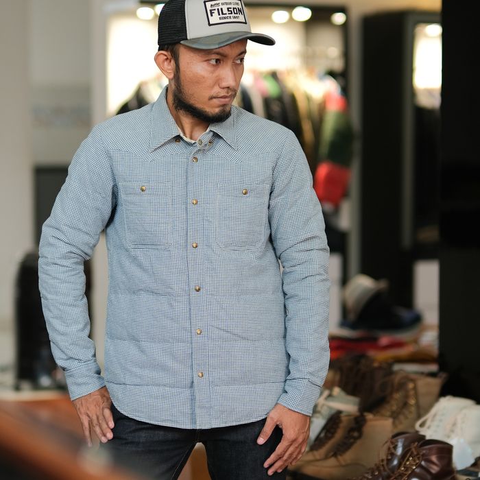 Visvim Visvim Kerchief Down Jacket Indigo Original Made in Japan | Grailed