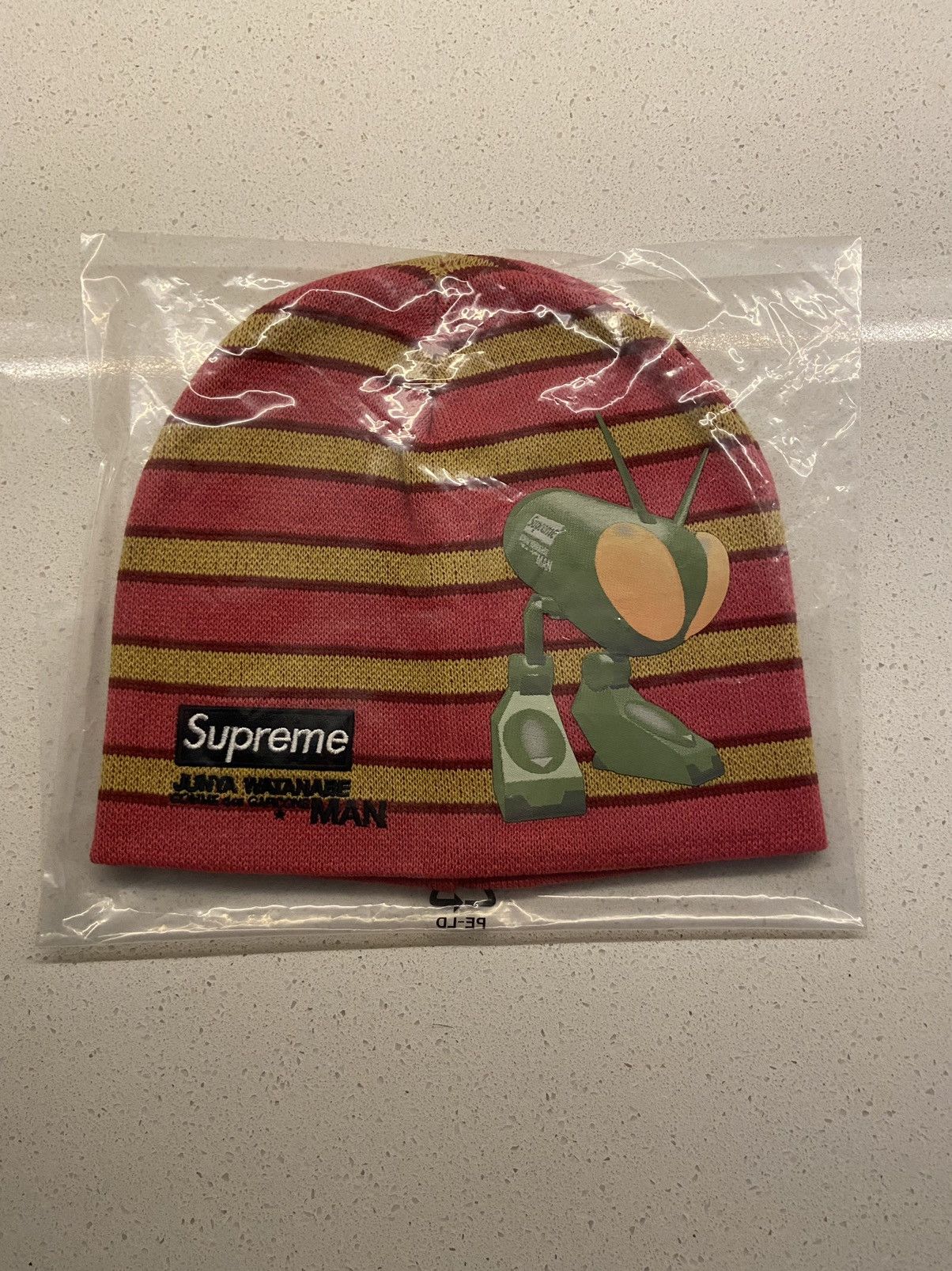 Junya Watanabe × Supreme Bug Sex Striped Beanie | Grailed