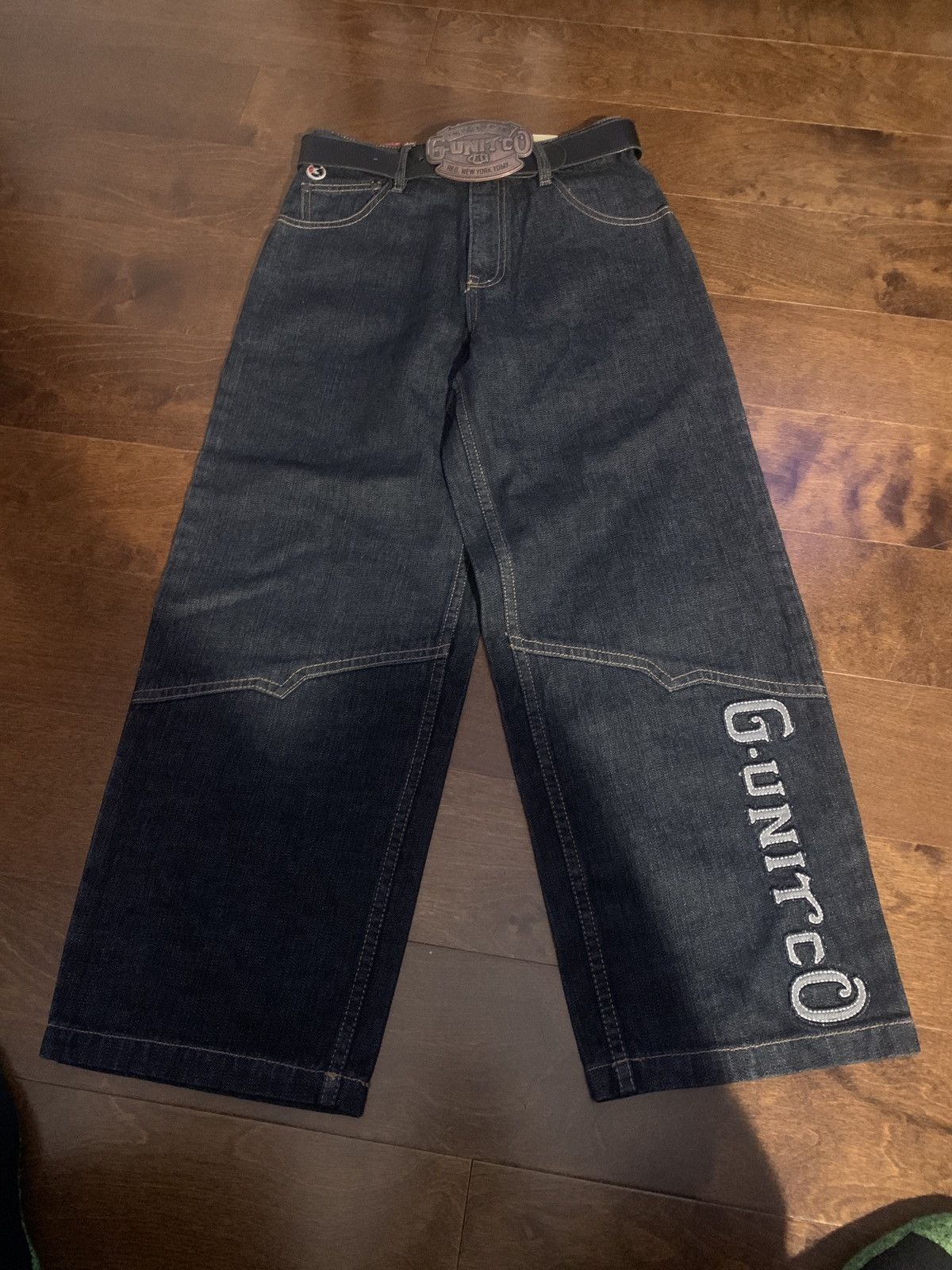 50 Cent × G Unit y2k vintage G-Unit high-rise jeans w/ belt buckle (26 ...