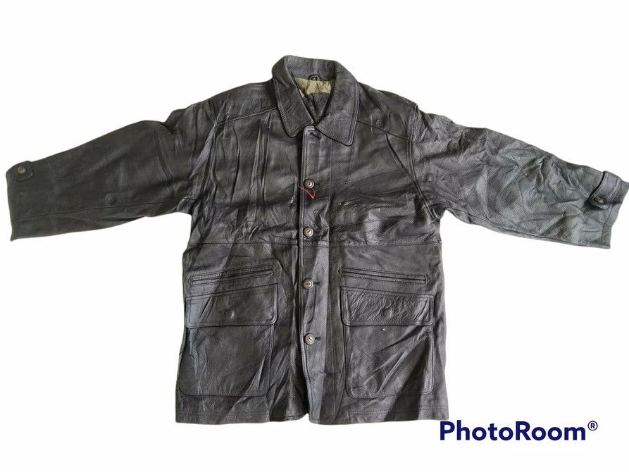 Leather Jacket × Movie × Vintage Vtg 90s DESIGNER MOTION PICTURE ...