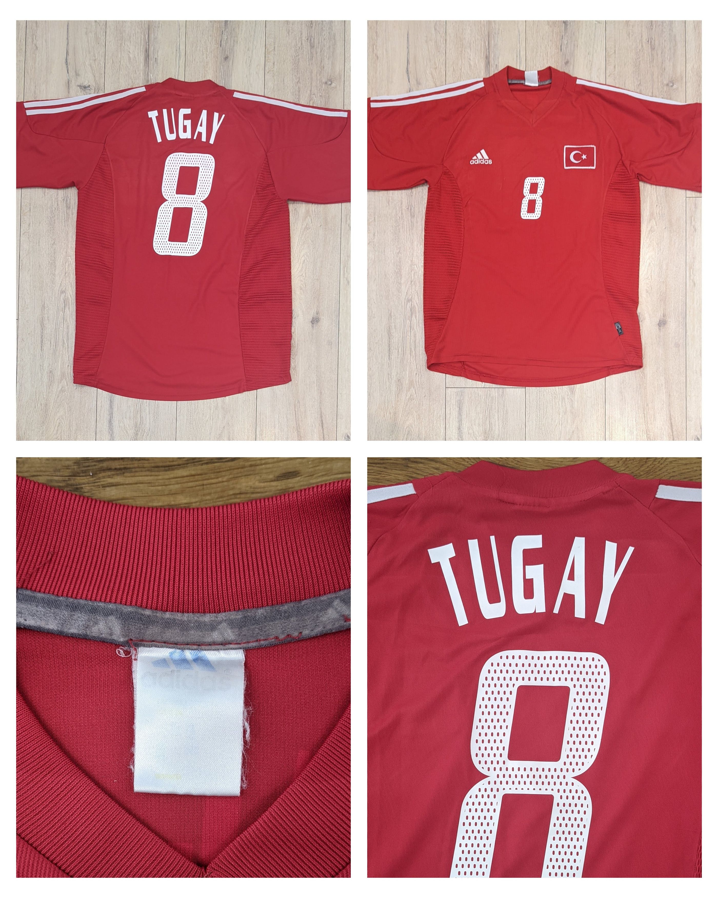 Adidas Turkey 2002/04 Home Football Shirt Tugay Kerimoglu 8 | Grailed