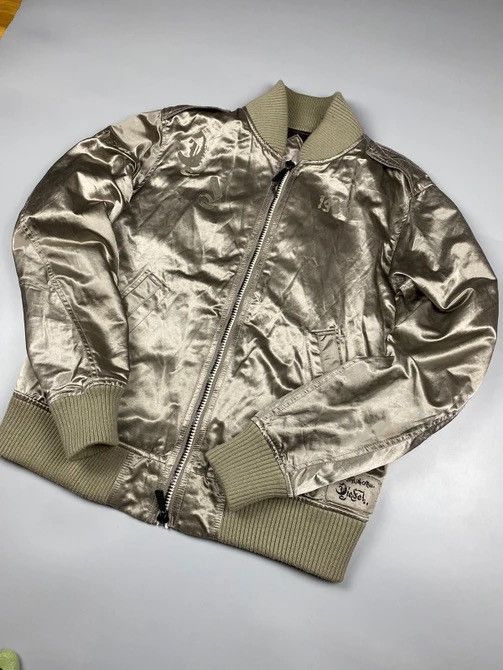 Diesel × Streetwear × Vintage Vintage Diesel Satin Bomber Jacket | Grailed