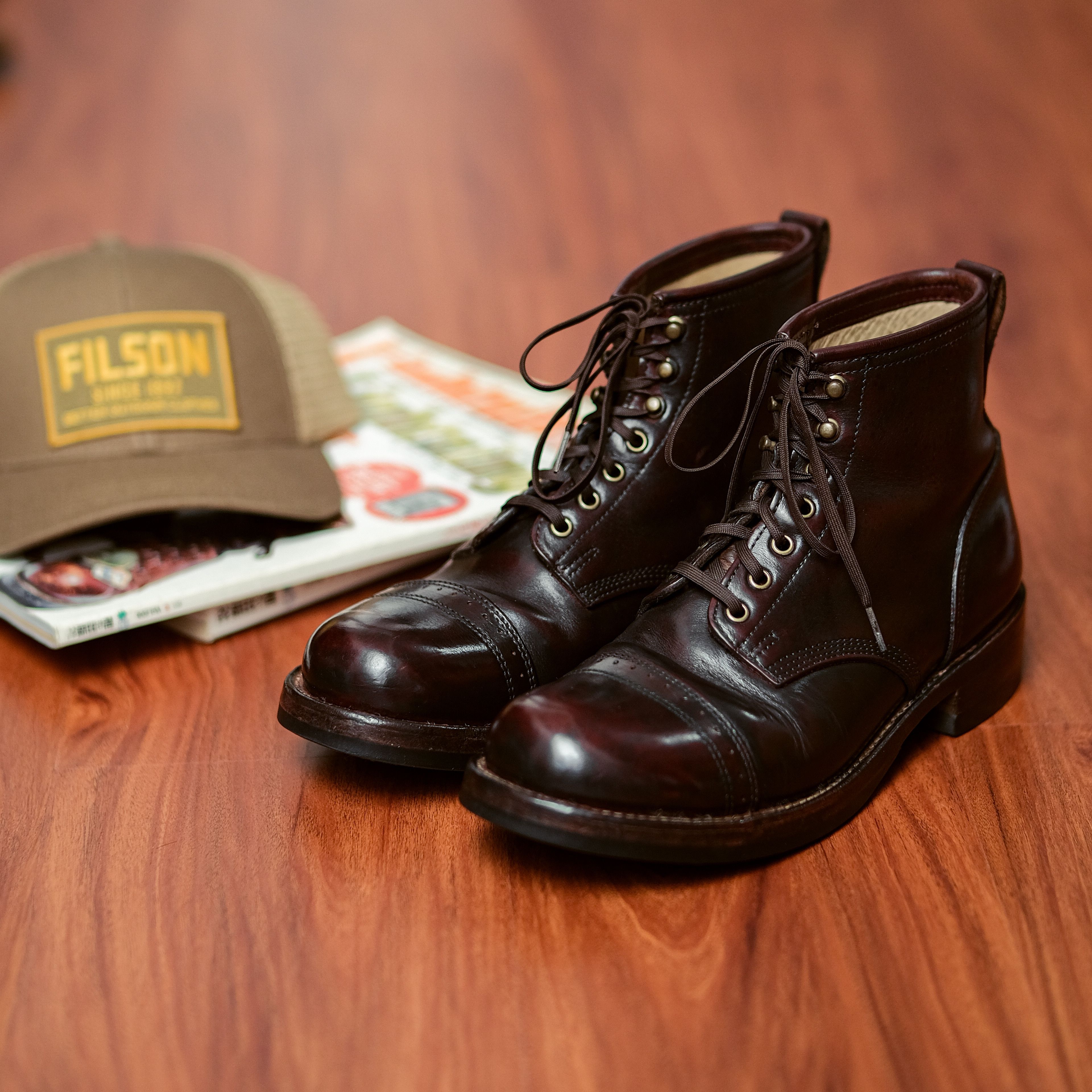 Julian Red Julian Boots Shell Cordovan Burgundy Original Authentic ...