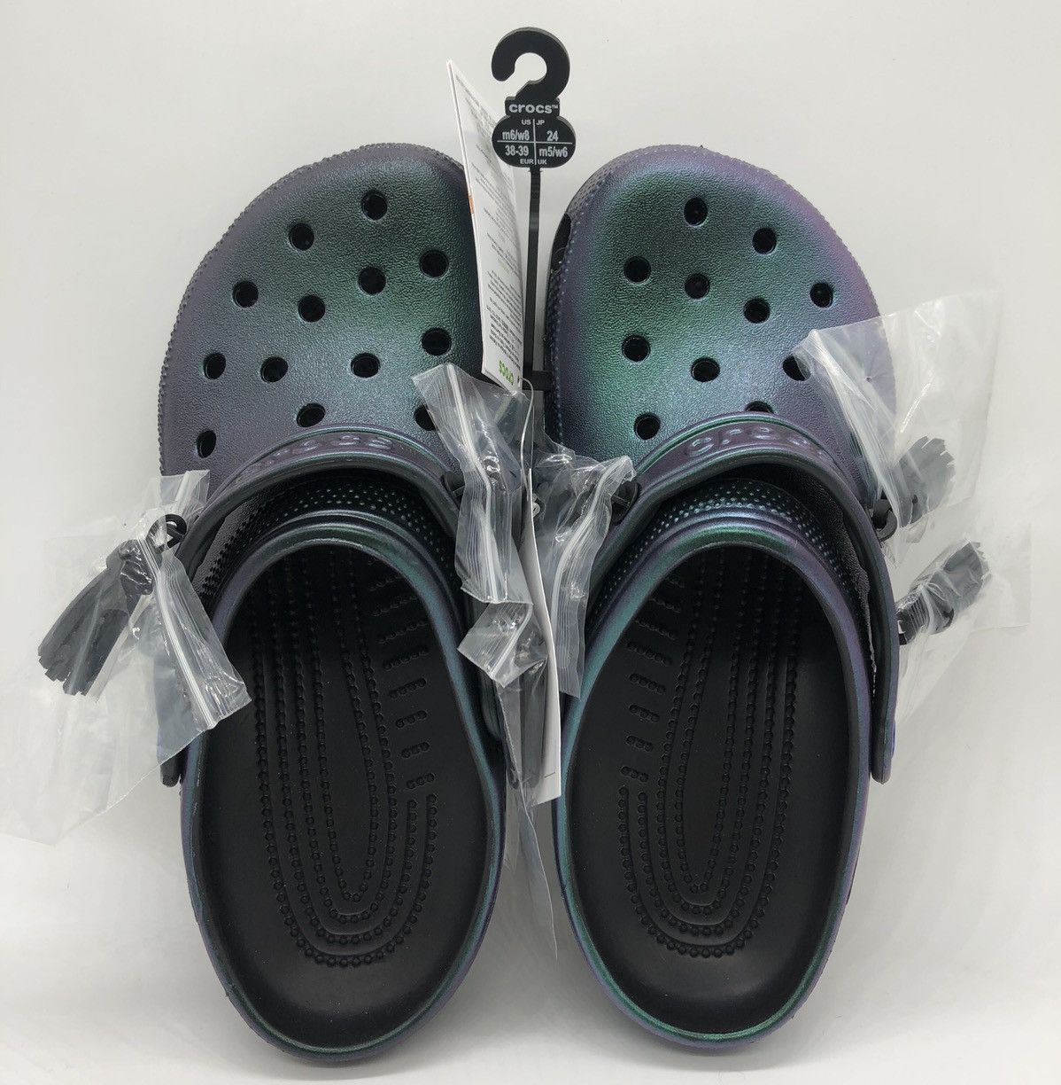 Crocs Crocs Festival Black Croslite Clogs M6 W8 | Grailed