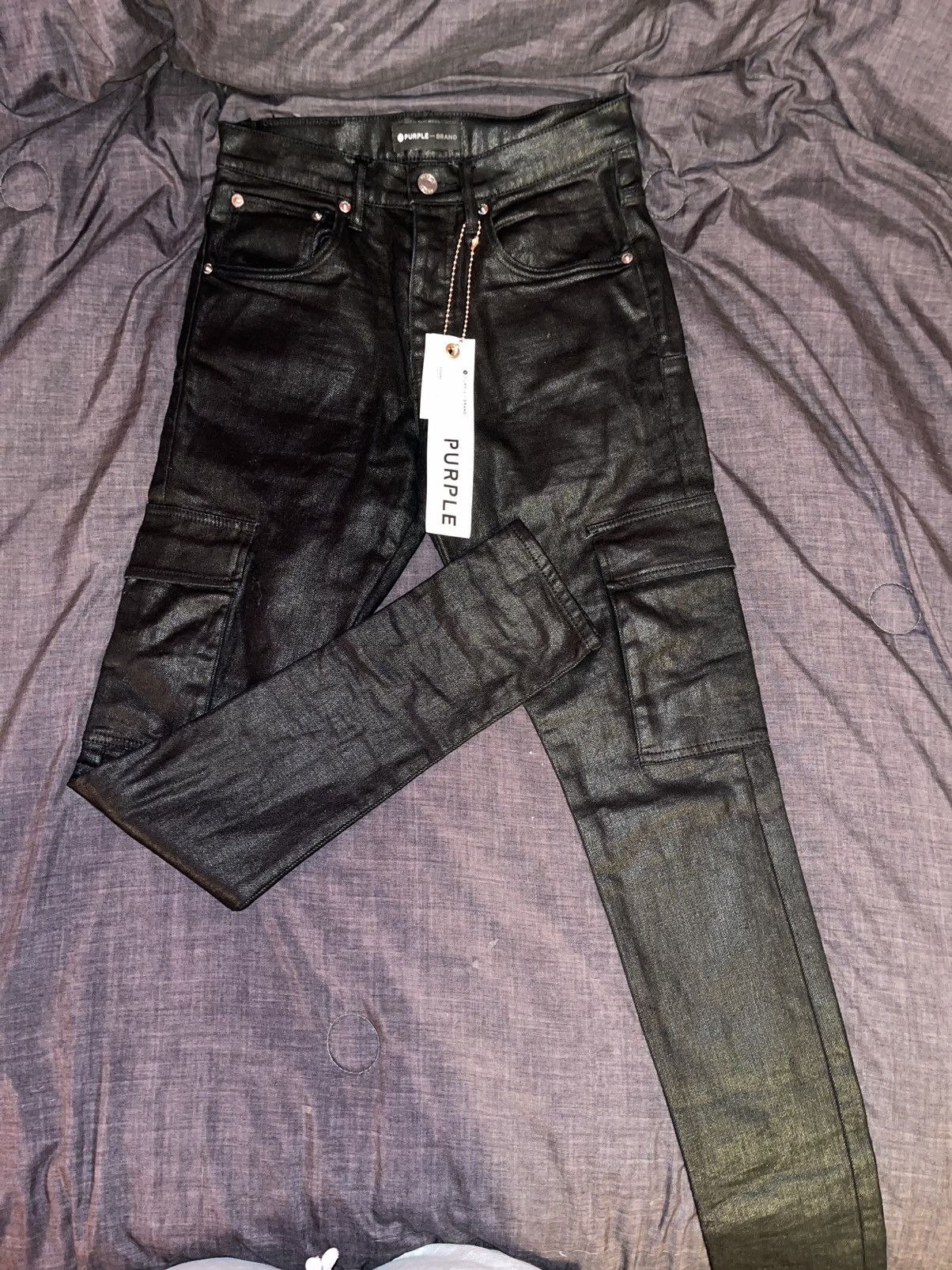 Purple Purple Brand Slim Fit waxed jeans | Grailed