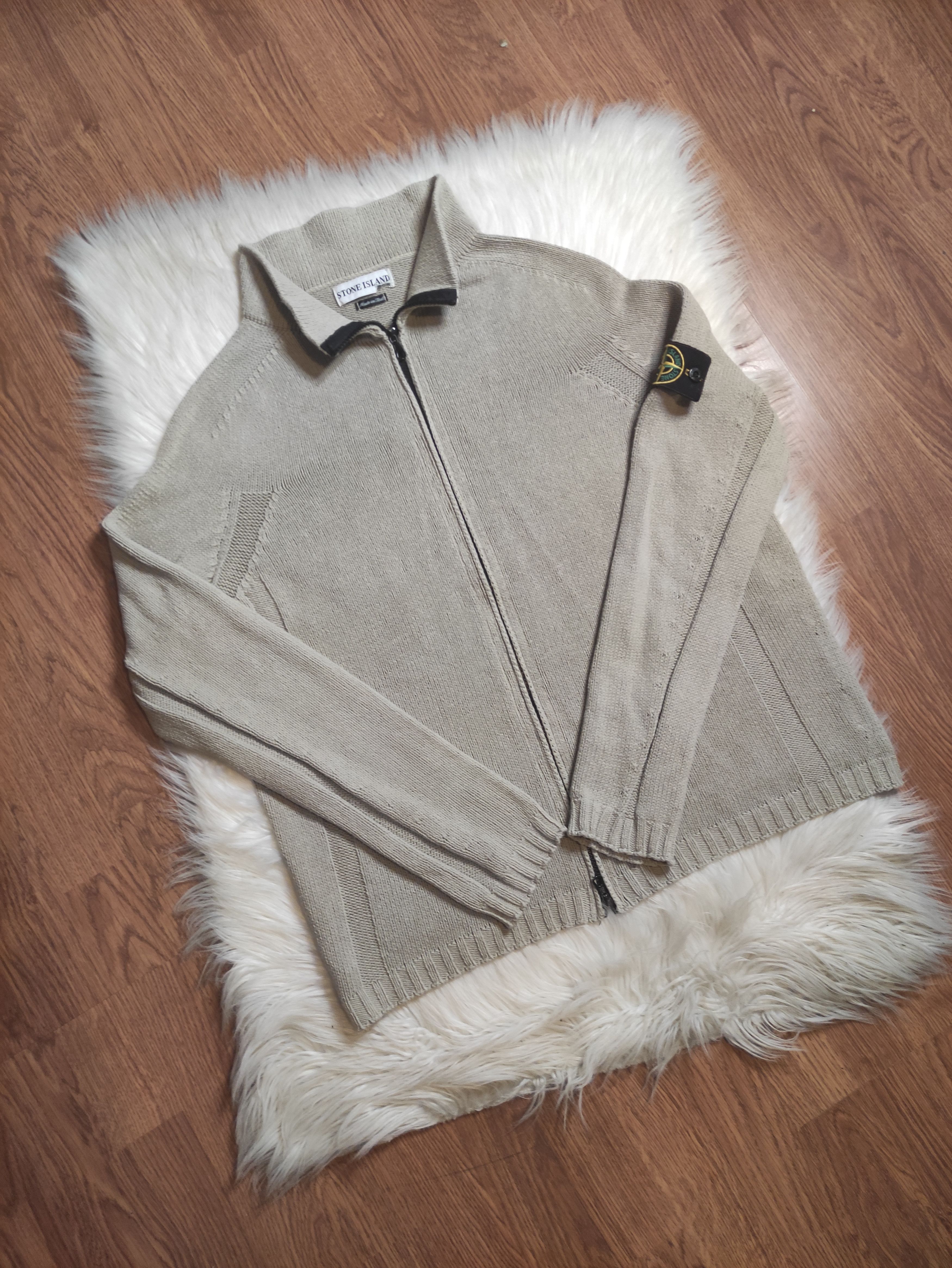 Stone Island Vintage Stone Island Zip Sweater Knitwear | Grailed