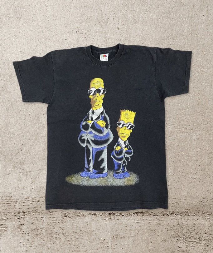 The Simpsons × Vintage Vintage The Simpsons 90’s washed T shirt | Grailed