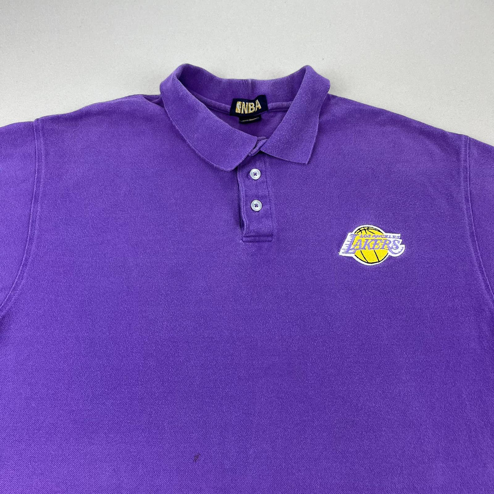Vintage Vintage NBA Los Angeles Lakers Polo Shirt Adult Large Purple ...