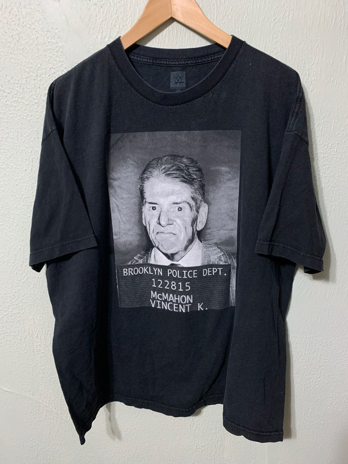 Vintage × Wwe Vintage WWE Vince McMahon Mugshot T-Shirt | Grailed