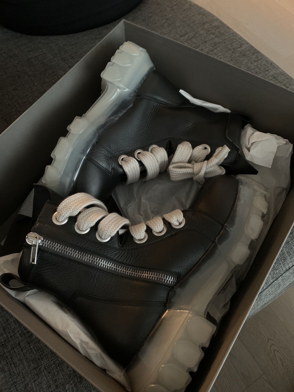 Rick Owens Rick owens jumbo laces tractor Ss22 FOGACHINE 45.5 12.5us ...
