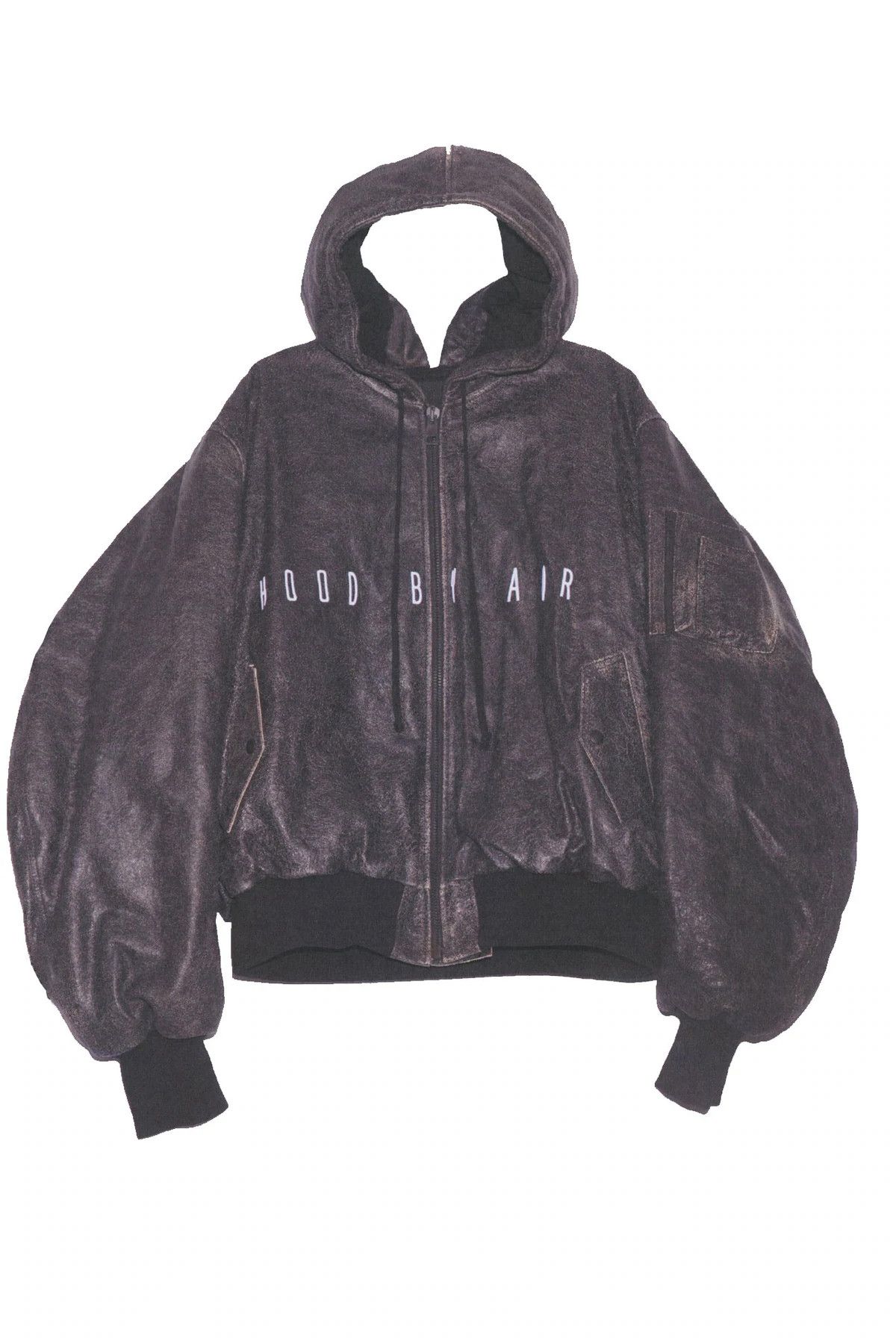 Hood By Air HBA-128-01 Leather Bomber | Grailed