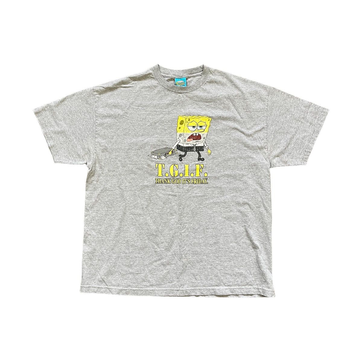 Vintage 2002 spongebob squarepants TGIF tee | Grailed