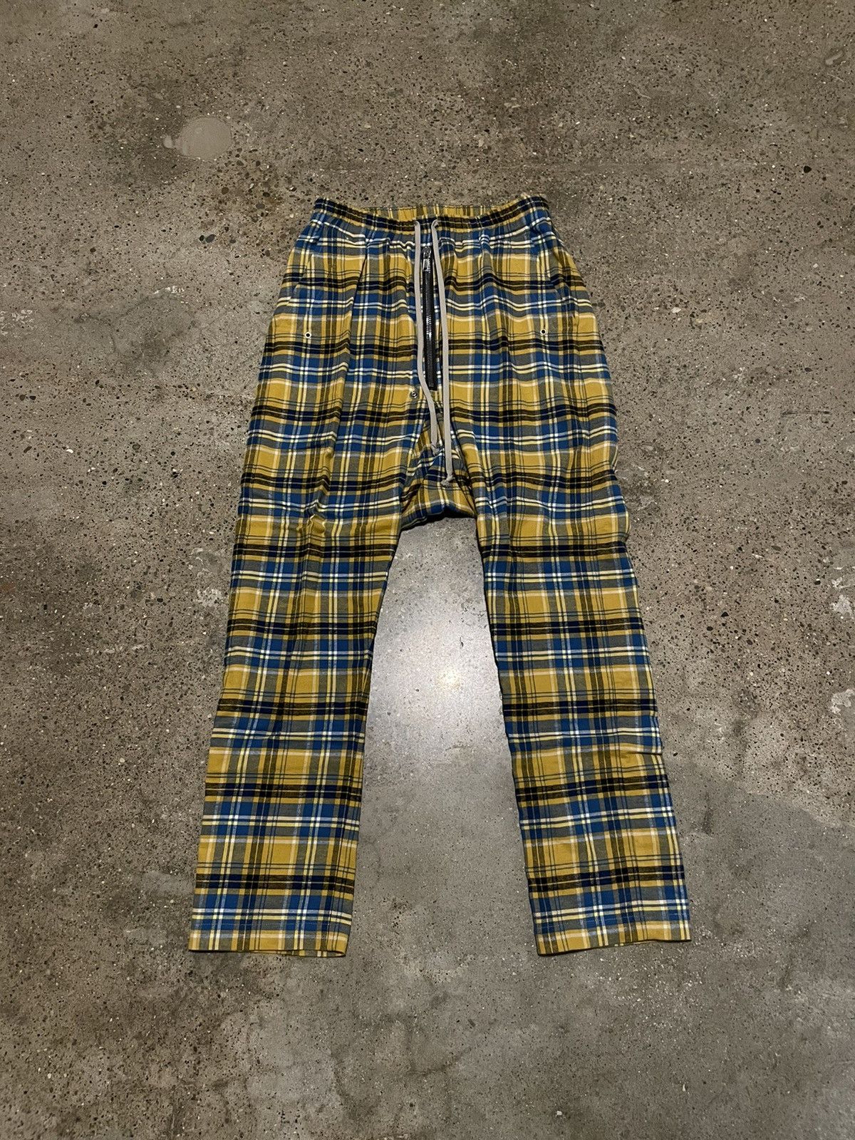 Rick Owens Rick Owens Phlegethon Long Pant Acid Plaid | Grailed
