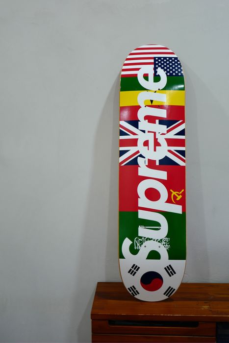 Supreme Supreme International Flags Skateboard skates skaters USA | Grailed