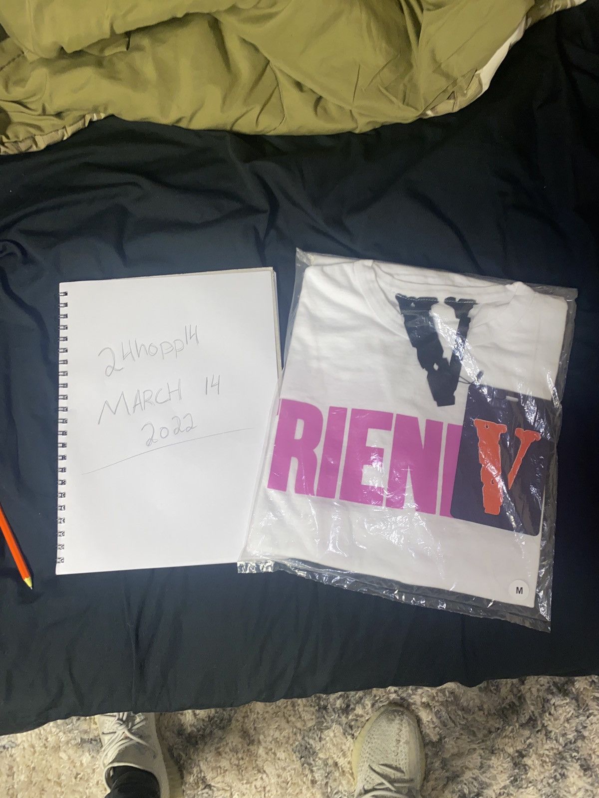 Vlone VLone -Friends Pink & White T-shirt | Grailed