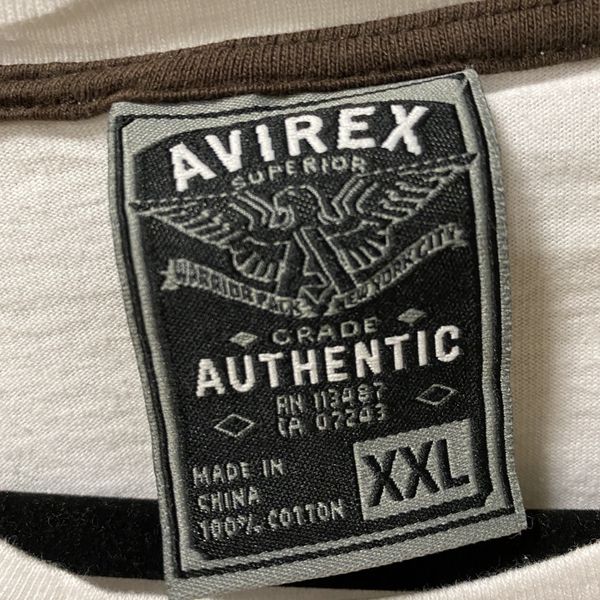 Avirex Avirex white big logo USAF Tee | Grailed