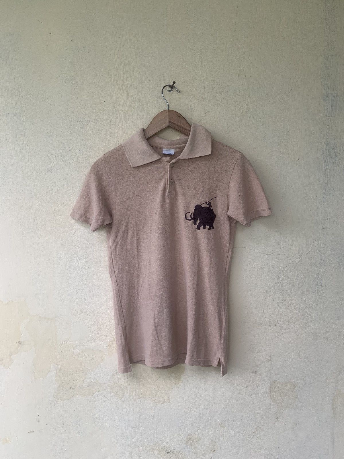 Japanese Brand × Kapital Kapital mammoth embroidered polo shirt | Grailed