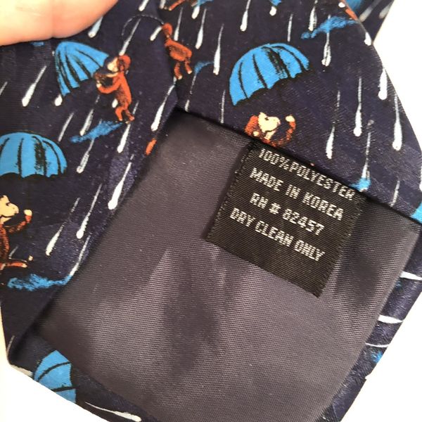 Cartoon Network Curious George blue tie monkey with umbrella in the ...