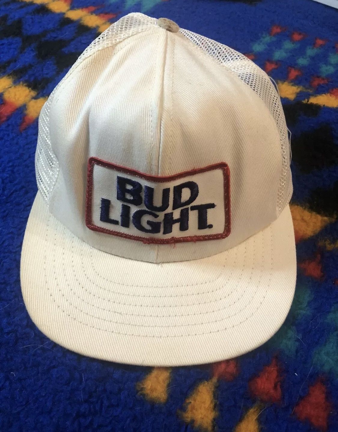 Vintage Rare white vintage bud light trucker hat Swingster 80s patch | Grailed